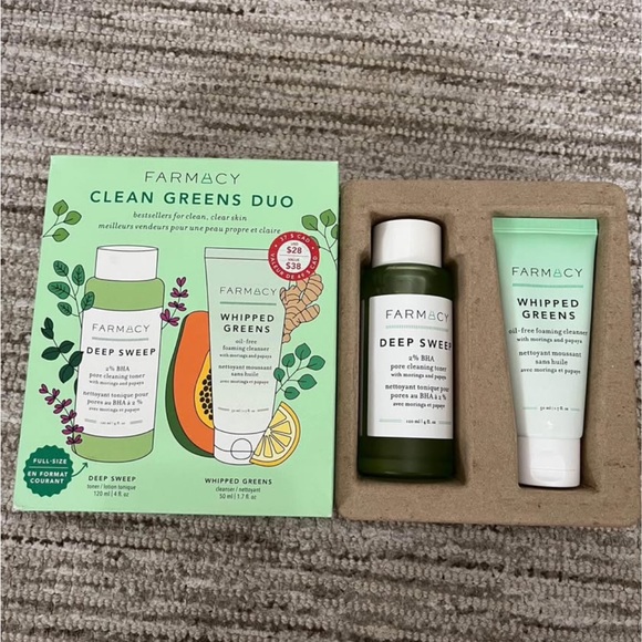 Farmacy | Skincare | Farmacy Clean Greens Duo Green And White | Poshmark